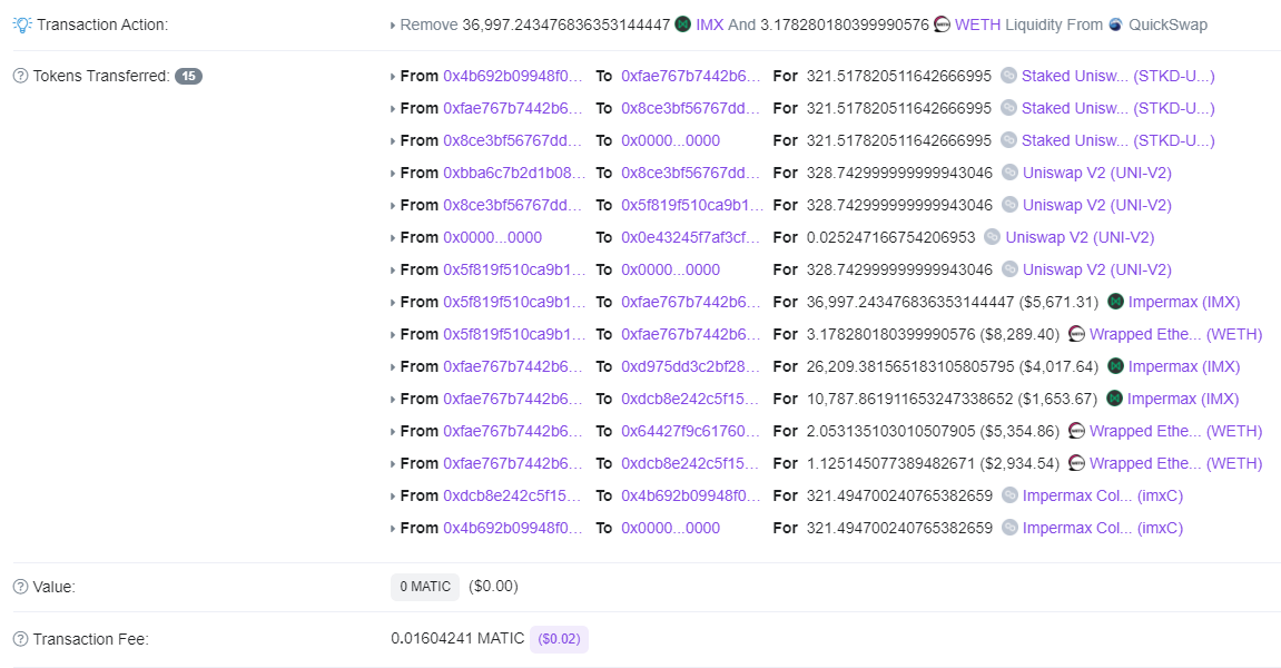 How to treat IMX, imxB, and imxC transactions (more in comments ...